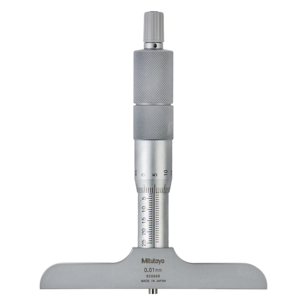 Mitutoyo 129-153 Mechanical Depth Micrometer, Rod Clamp