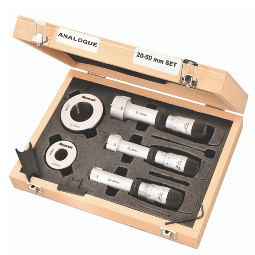 Starrett S78MXTFZ Inside Bore Gage Micrometer Set, 50-100mm, 0.005mm ...