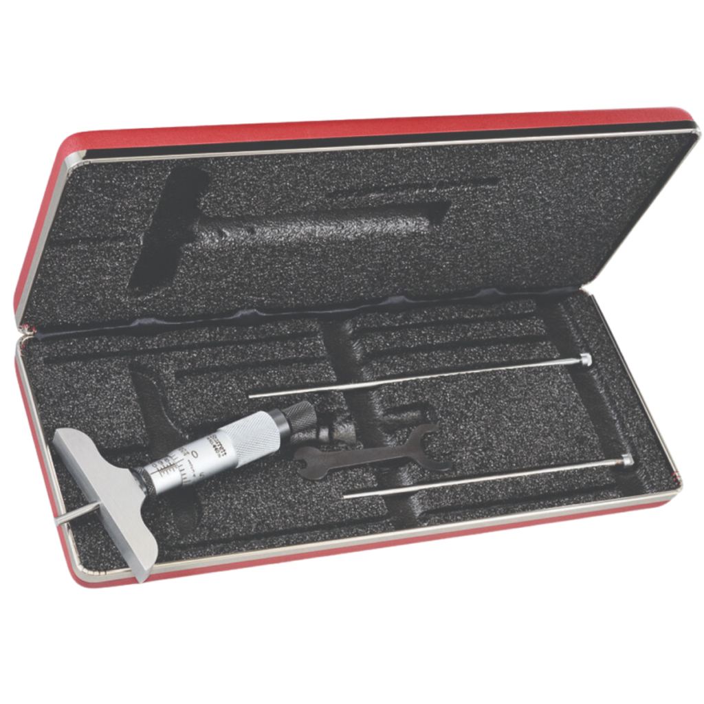 Starrett 440Z-3L Micrometer Depth Gage Set, 0-3" Range, .001" - Master ...