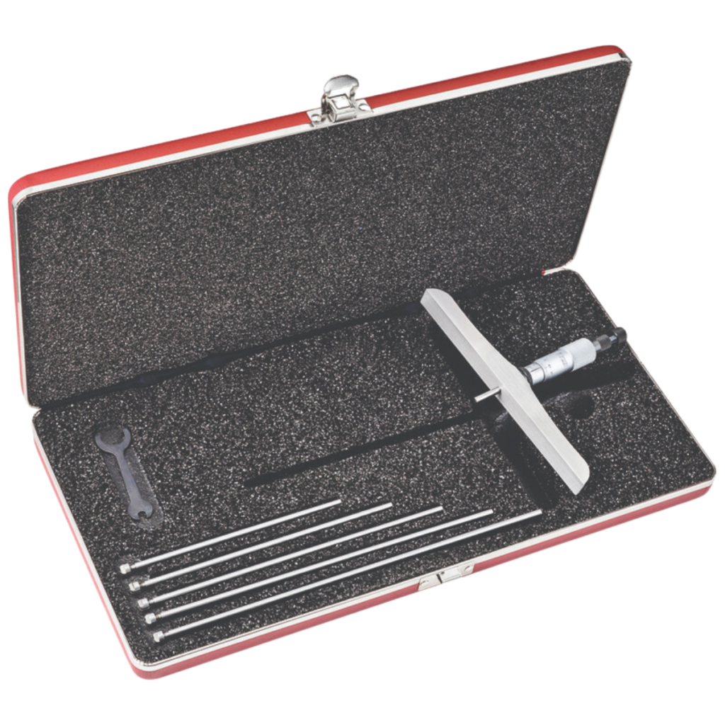 Starrett 445MDZ-150RL Micrometer Depth Gage, 0-150mm Range - Master ...