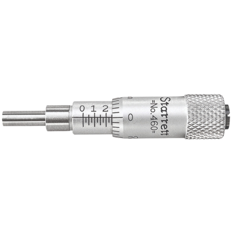 Starrett 460B Plain Thimble Micrometer Head, 0-1/2" Range, .001 ...