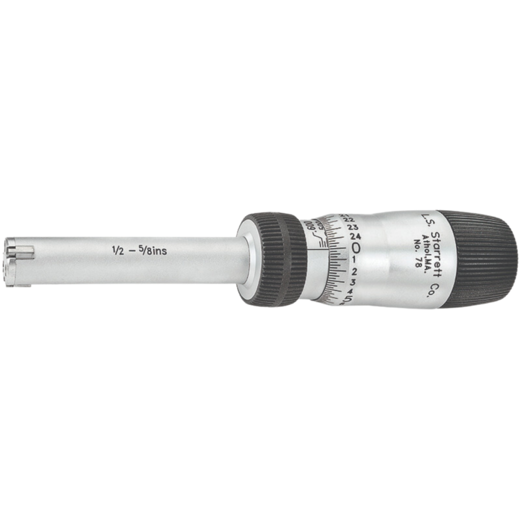 Starrett 78XTZ-625 Inside Bore Gage Micrometer, 1/2 - 5/8", .00025 ...