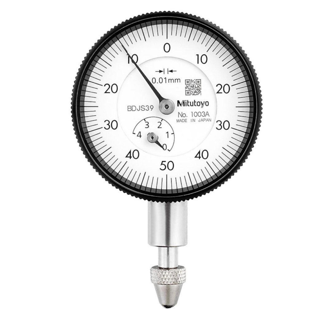 Mitutoyo 1003A Dial Indicator, Lug Back, 0-4mm - Master Gage & Tool Co.