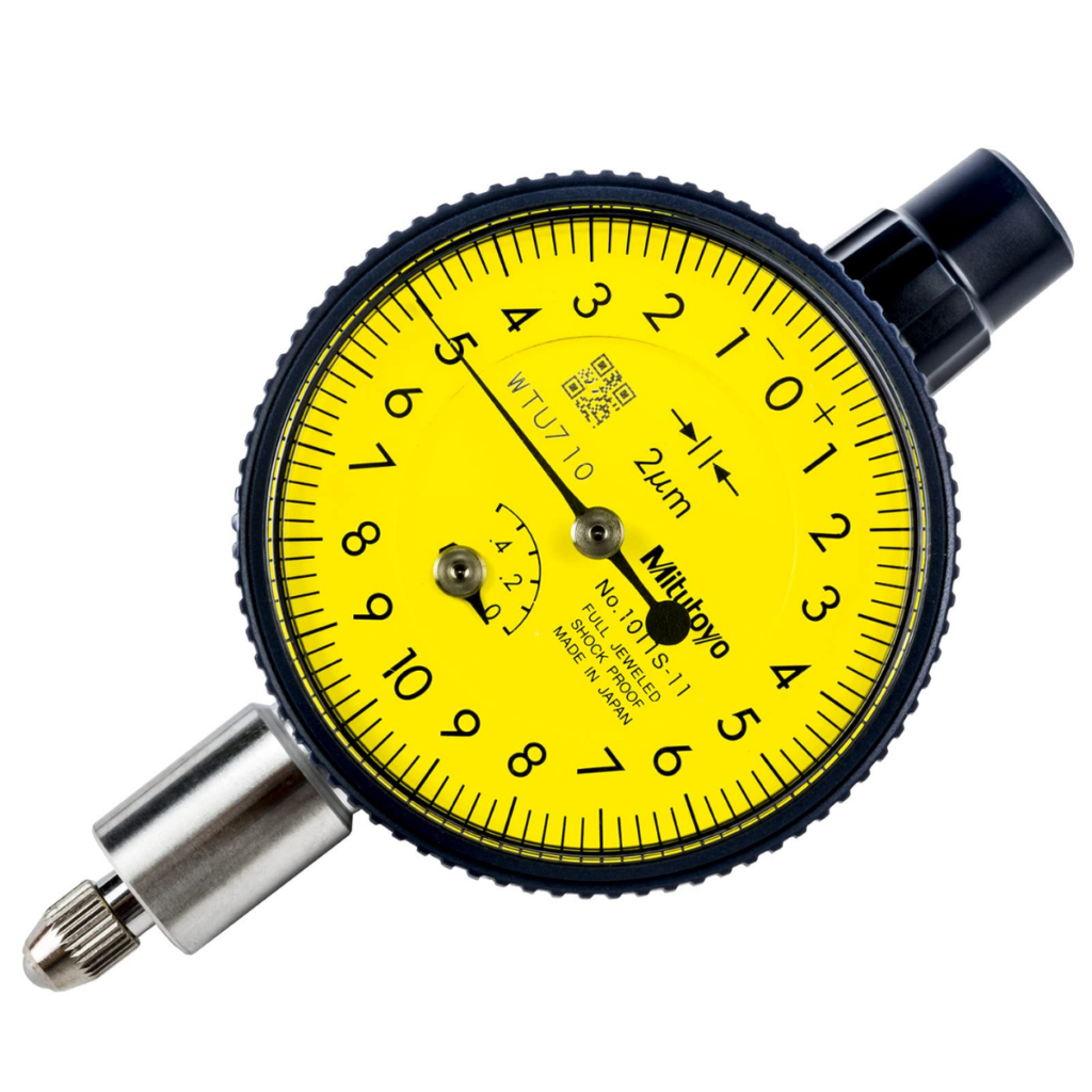 Mitutoyo 1011AB-11 Series 1 Compact Dial Indicator, Flat Back