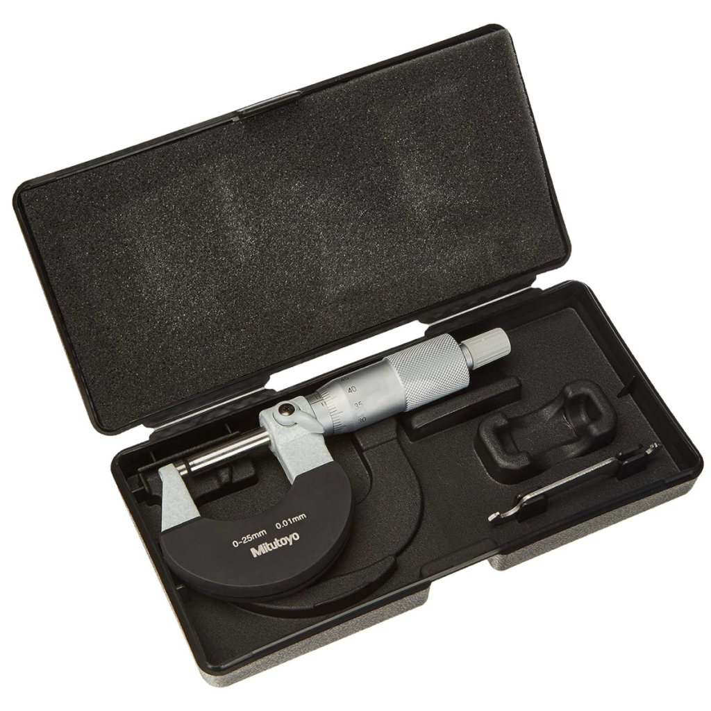Mitutoyo 102-301 Mechanical Outside Micrometer, Ratchet Stop