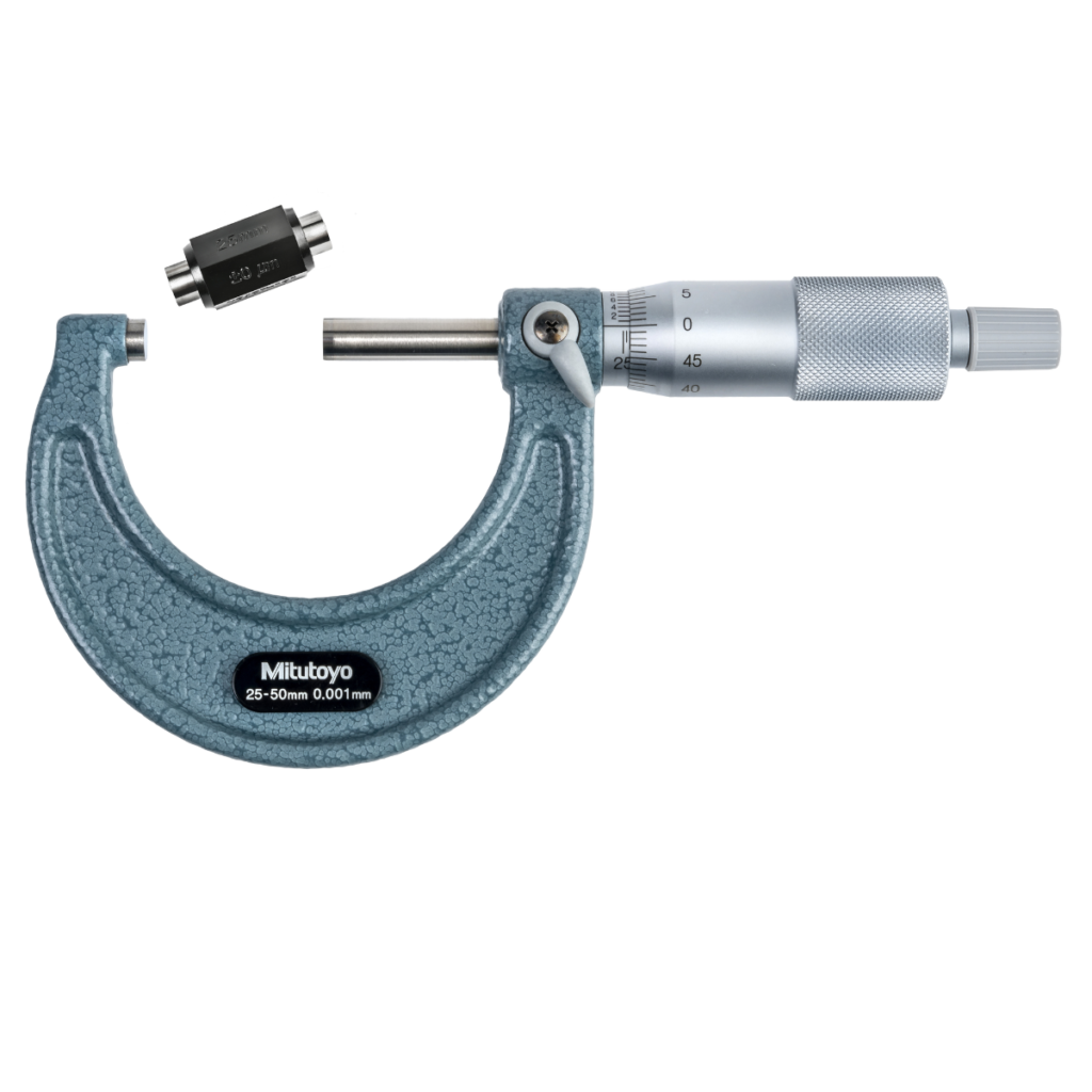 Mitutoyo 103-130 Mechanical Outside Micrometer, Ratchet Stop