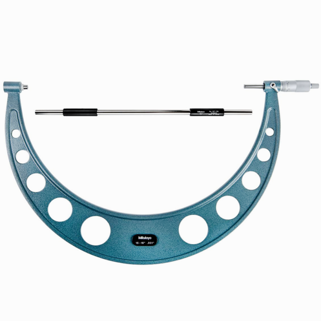 Mitutoyo 103-192 Mechanical Outside Micrometer, Ratchet Stop