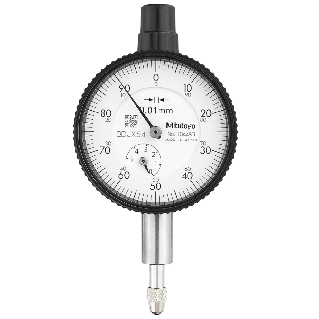 Mitutoyo 1044AB Series 1 Dial Indicator, Flat Back, 0-5mm - Master Gage ...