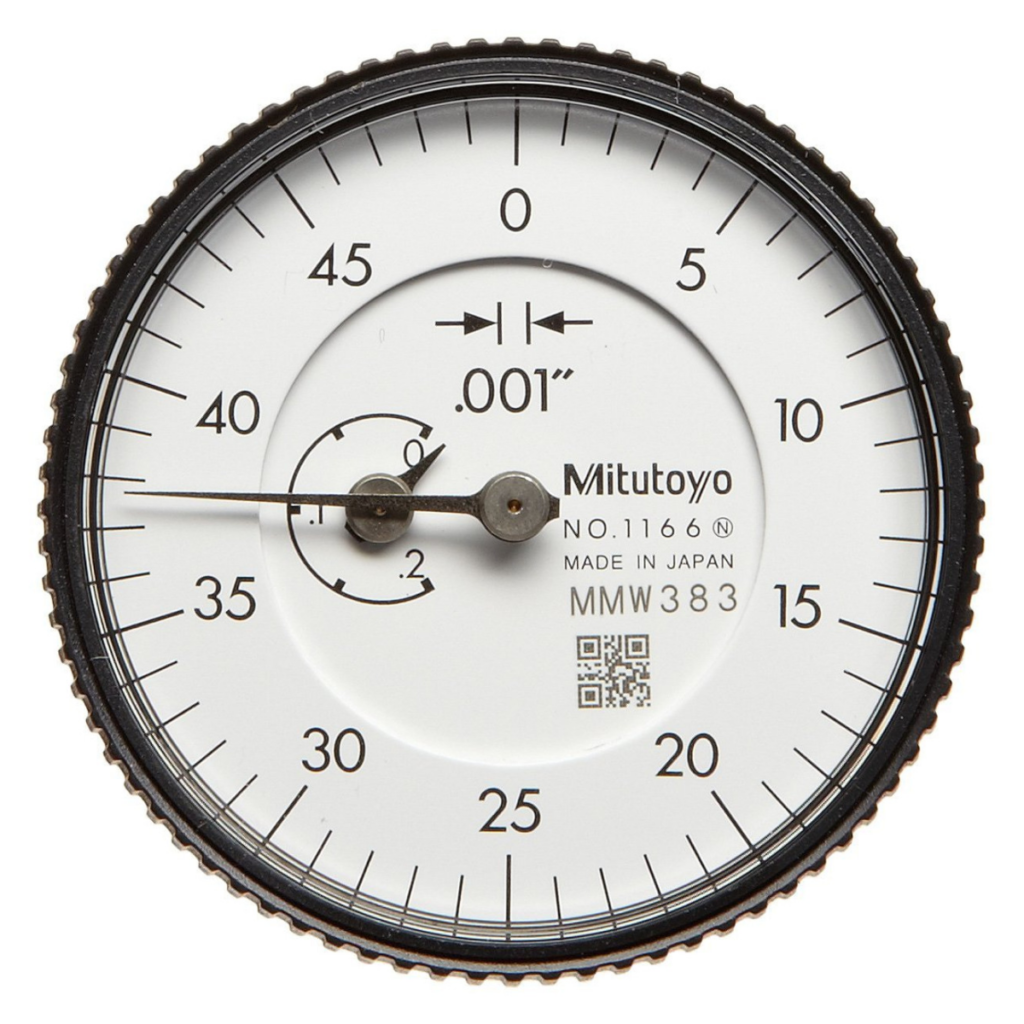 Mitutoyo 1166A Series 1 Back Plunger Dial Indicator, 0-.2" - Master ...
