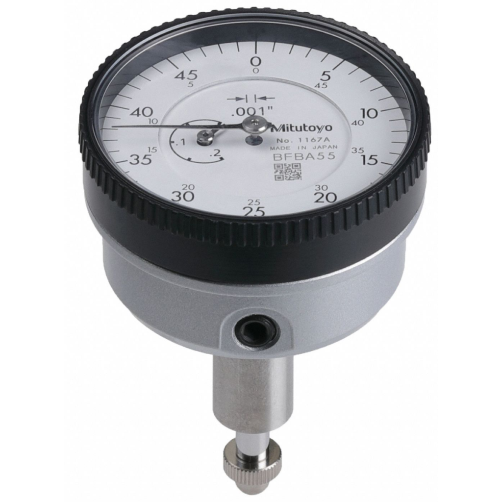 Mitutoyo 1167A Series 1 Back Plunger Dial Indicator, 0-.2" - Master ...