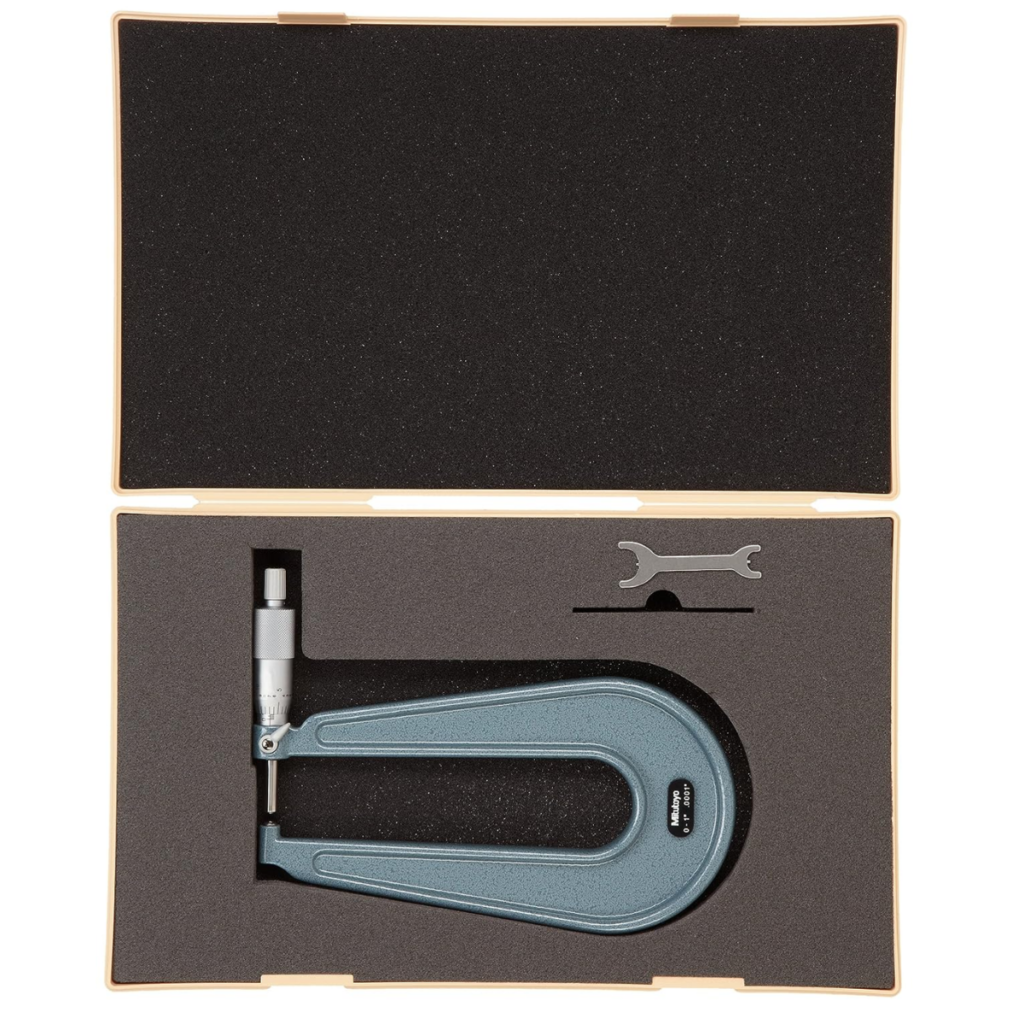 Mitutoyo 118-120 Mechanical Deep Throat Sheet Metal Micrometer