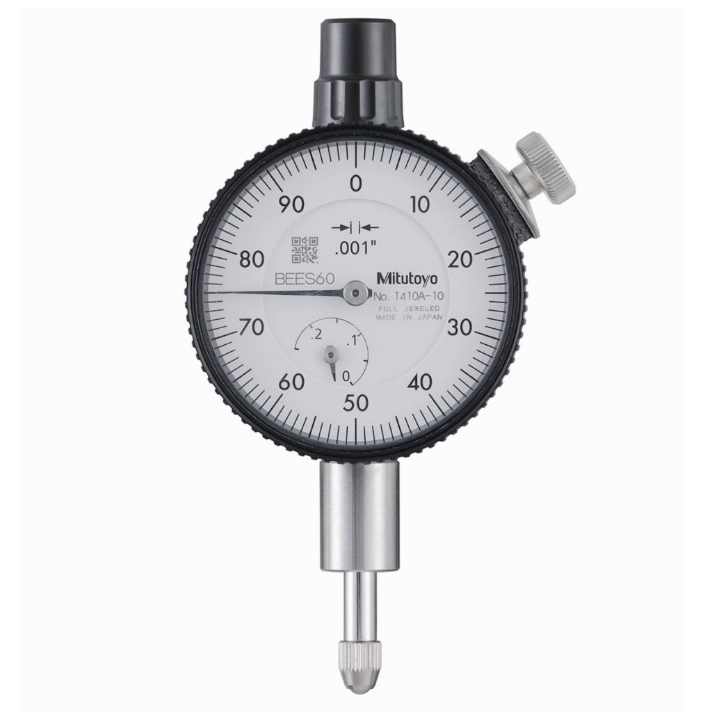 Mitutoyo 1410A-10 Series 1 Dial Indicator, (0-100), 0-.25"
