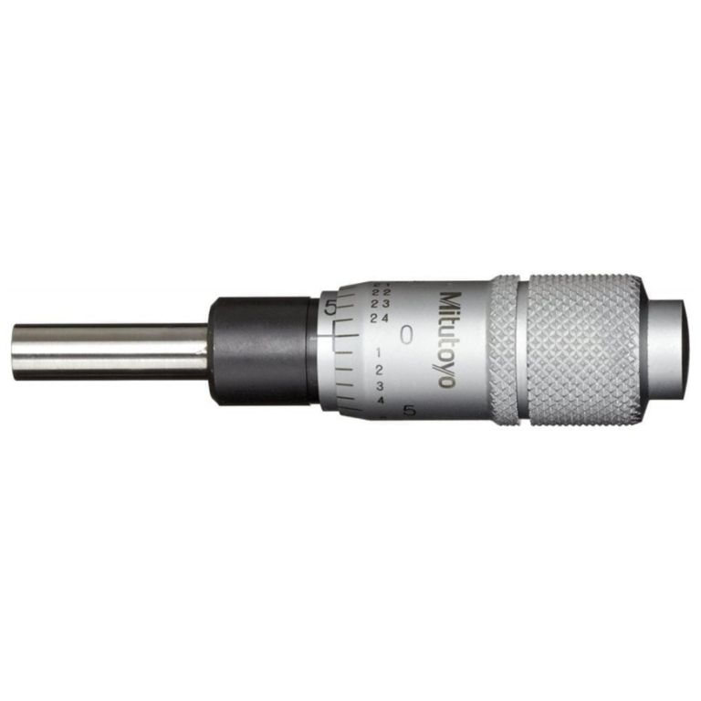 Mitutoyo 148-831 Mechanical Micrometer Head, Plain Stem, 0-.5"