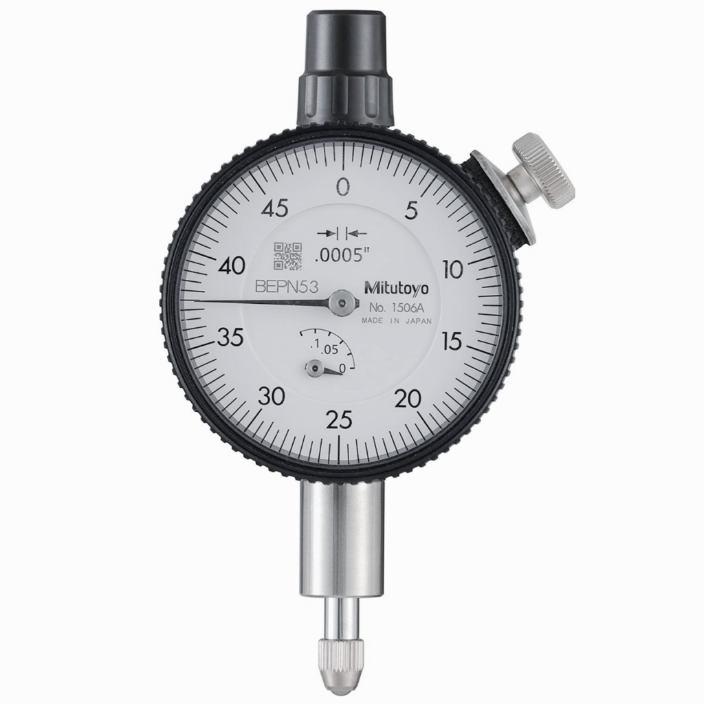 Mitutoyo 1506A Series 1 Dial Indicator, Lug Back, (0-50), 0-.125 ...