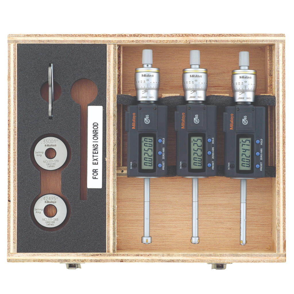 Mitutoyo 468-986 IP65 Digimatic Holtest Internal Micrometer Set with ...