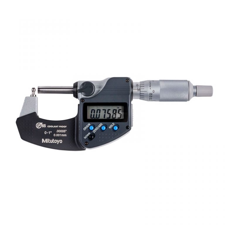 Mitutoyo 395-362-30 Digimatic IP65 Tube Micrometer, Type B Spindle, 0-1 ...