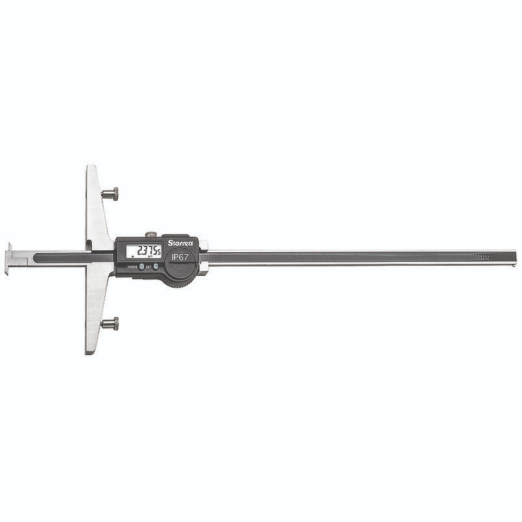 Starrett 5004BZ-12/300 Electronic Depth Gage, SPC Output, 0-12”