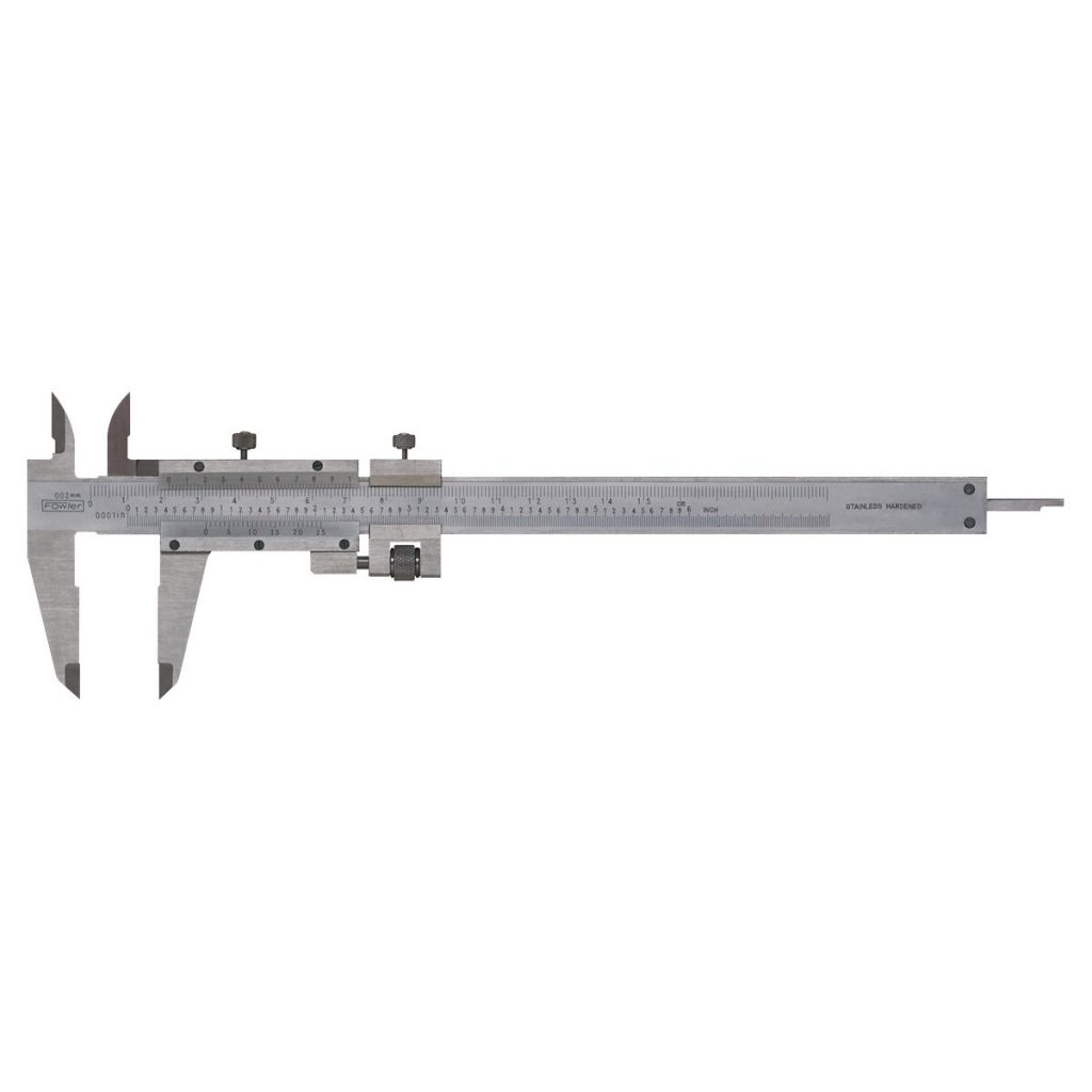 Fowler 52-058-016-0 Vernier Caliper with Fine Adjustment, 0-6”