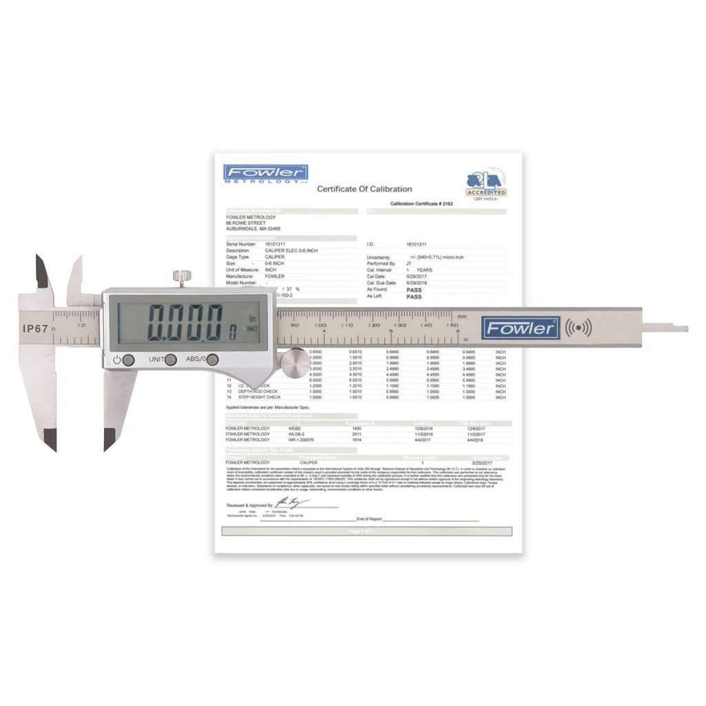 Fowler 54-100-556-BT IP67 PLUS Caliper, 0-6”/0-150mm