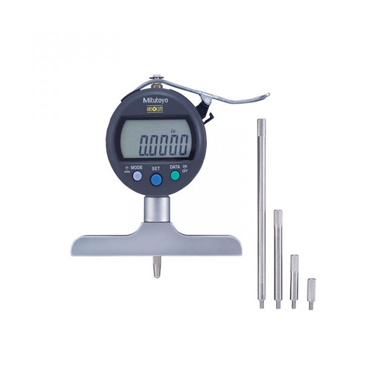 Mitutoyo 547-218A Absolute Digimatic Depth Gage, 4.0" Base, 8"/200mm ...