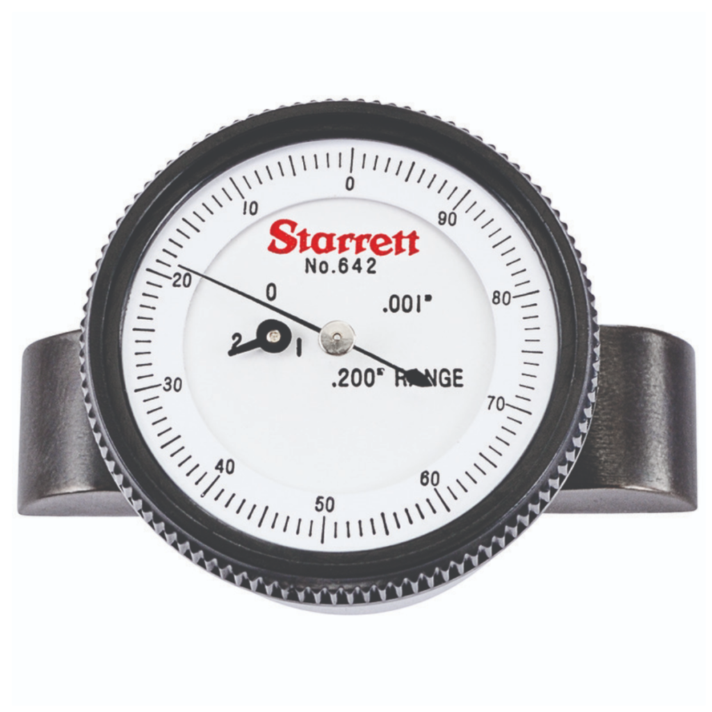 Starrett 642Z Back-Plunger Top Reading Dial Depth Gage, 0-8.6"